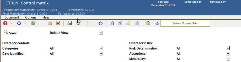 Überblick über die IKS-Risiko-Matrix