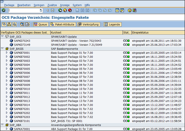 Ermittlung des SAP®-Basis-Release