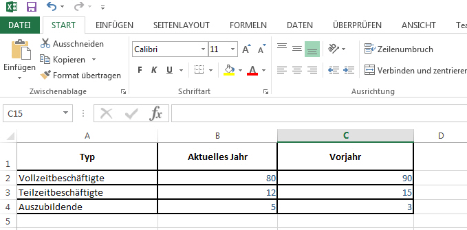 Excel®-Tabellen einfügen