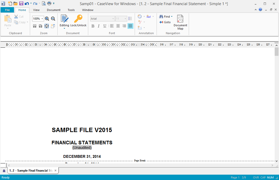About the modes of CaseView