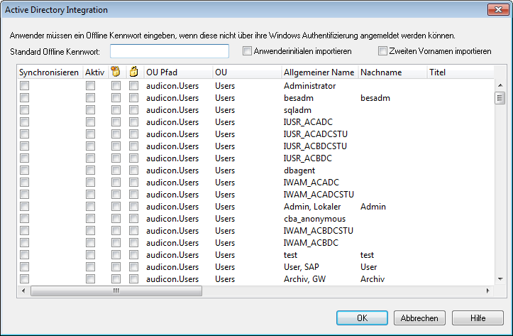 Active Directory Integration